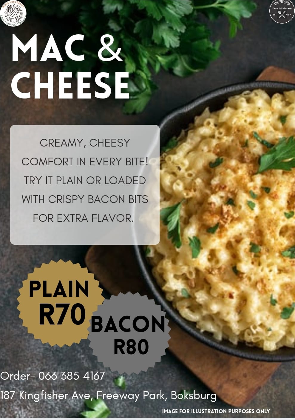 Mac and Cheese - Aunty Pat's Pantry Family Restaurant
